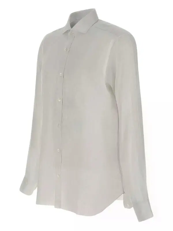 BARBA NAPOLI Linen Shirt - White