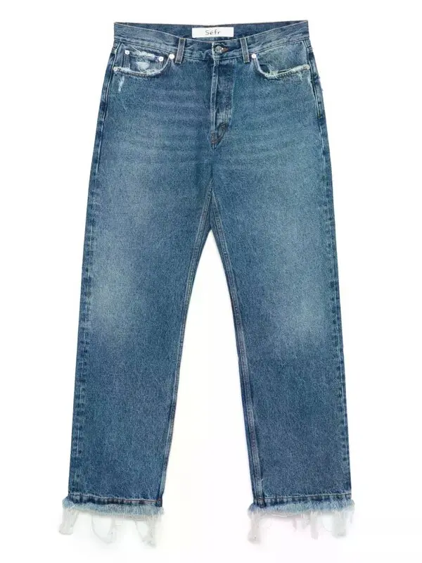Séfr Frayed-cut Jeans
