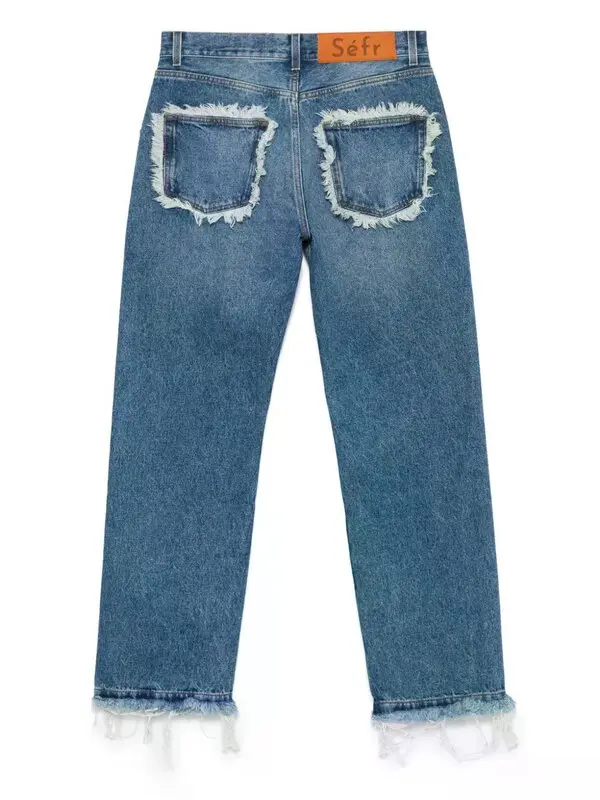 Séfr Frayed-cut Jeans