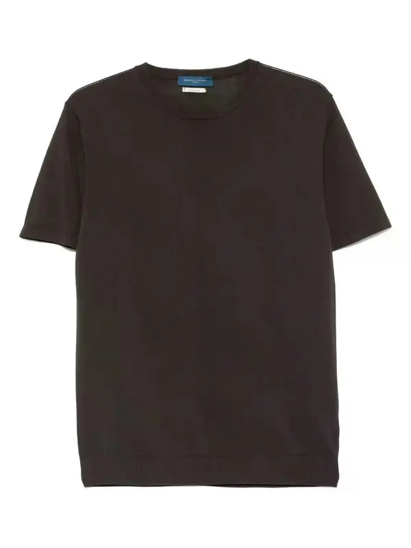 DANIELE FIESOLI Round-neck Short-sleeve T-shirt - Brown