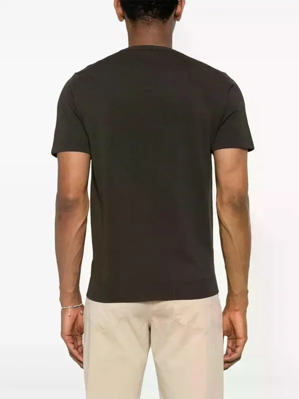 DANIELE FIESOLI Round-neck Short-sleeve T-shirt - Brown