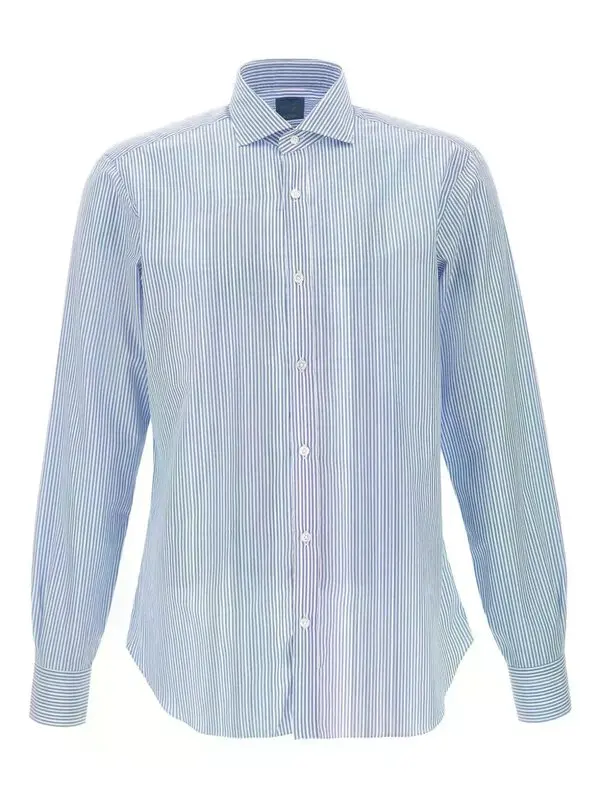 BARBA NAPOLI Striped Shirt - Blue