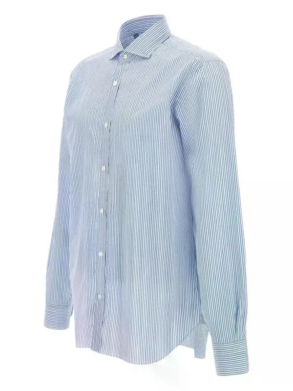 BARBA NAPOLI Striped Shirt - Blue