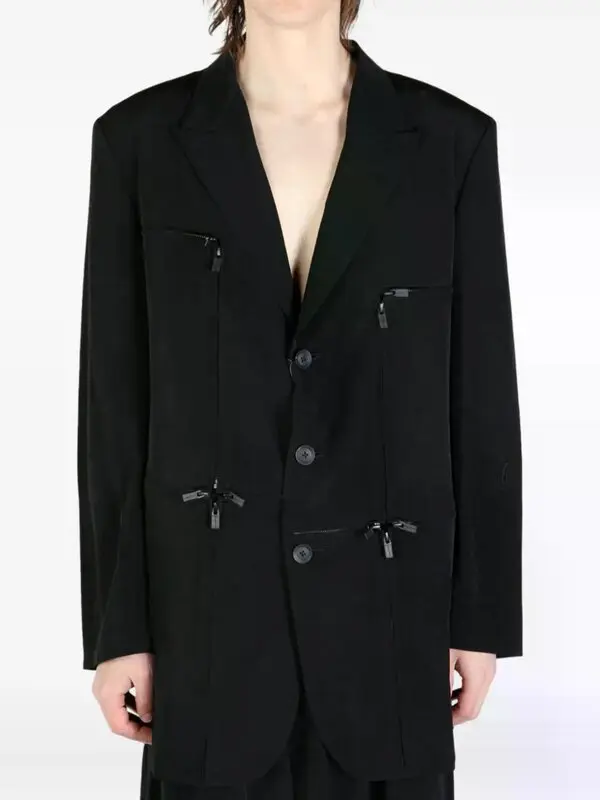 Yohji Yamamoto Zip-detail Blazer