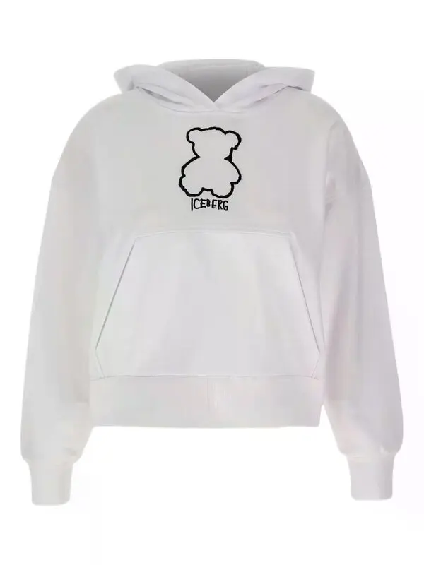 Iceberg Cotton Fleece-back Hoodie