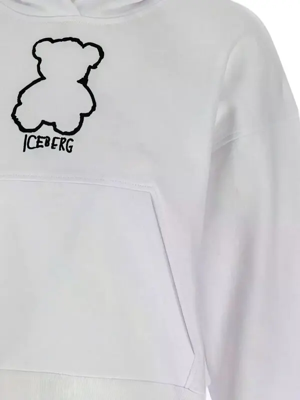 Iceberg Cotton Fleece-back Hoodie