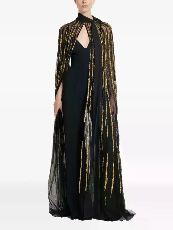 Elie Saab Bead-embellished Cape