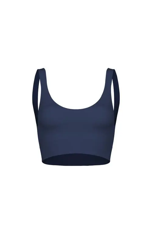NOODY Noodyskin Seamless Body Smooth Scoop Neck Top - Midnight