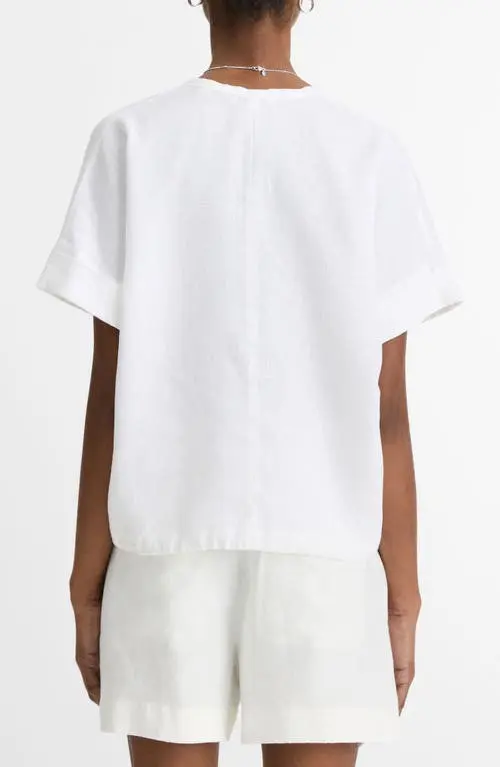 Vince Dolman Sleeve Linen Top