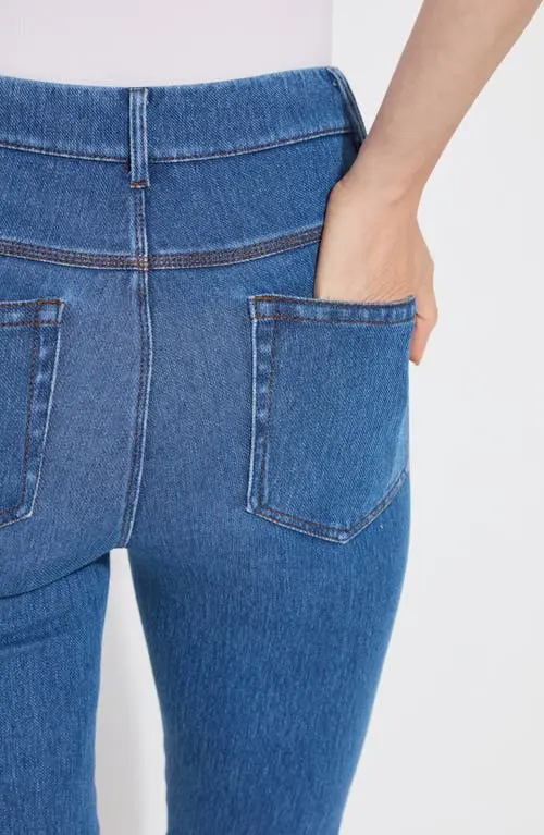 Lyssé Granada High-waist Capri Jeans - Mid Wash