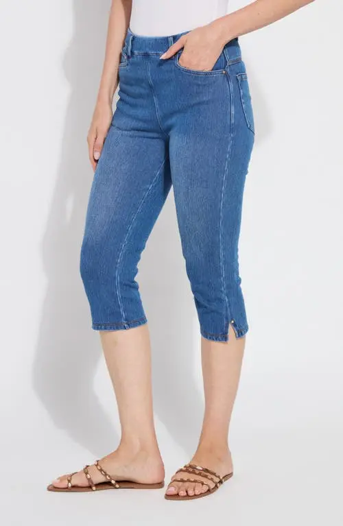 Lyssé Granada High-waist Capri Jeans - Mid Wash