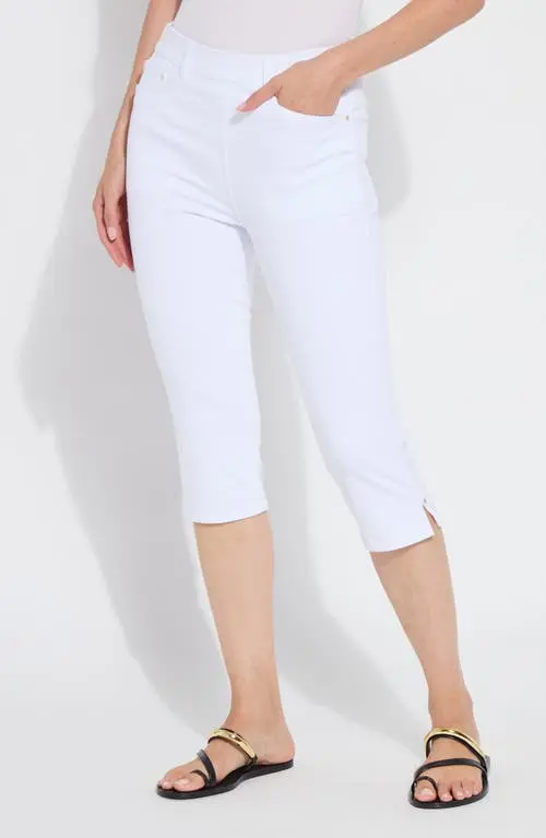 Lyssé Granada High-waist Capri Jeans - White