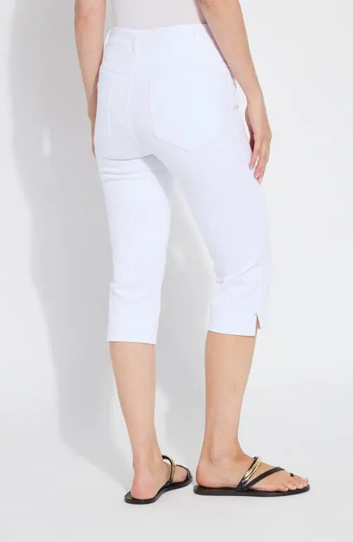Lyssé Granada High-waist Capri Jeans - White