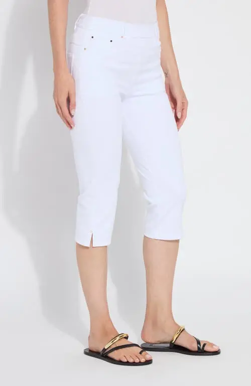 Lyssé Granada High-waist Capri Jeans - White