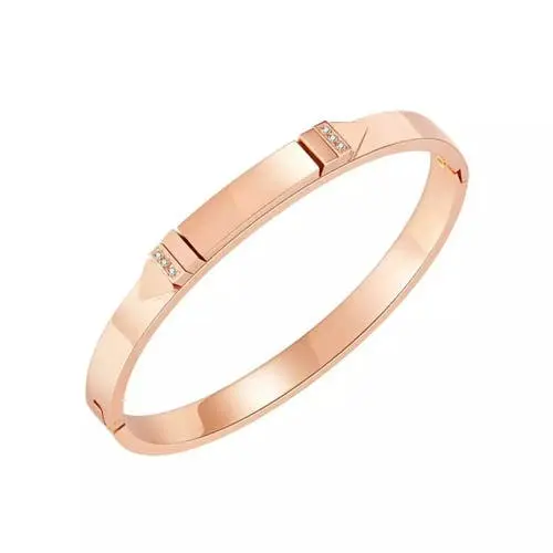 MAZIN JEWELS Brita Bangle - Rosegold