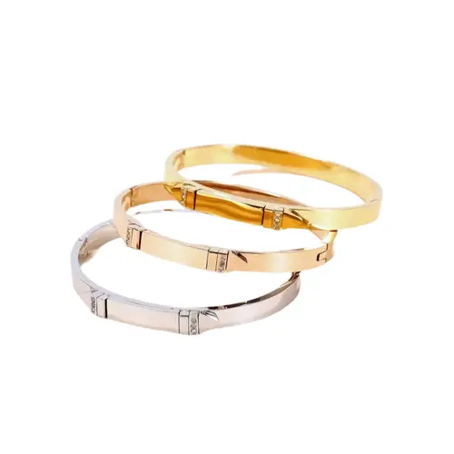 MAZIN JEWELS Brita Bangle - Rosegold