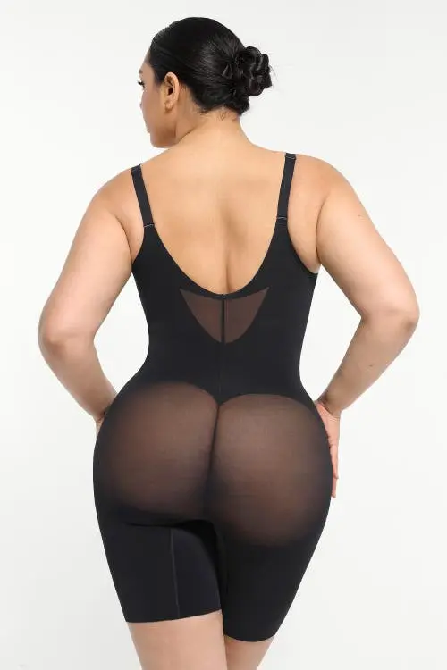 SHAPELLX Airslim Full Coverage Seamless Shaping Bodysuit - Classic Black