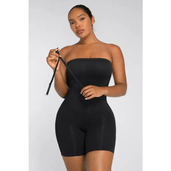 SHAPELLX Seamless Sculpt Strapless Bodysuit - Standard Black