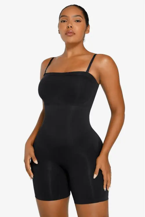 SHAPELLX Seamless Sculpt Strapless Bodysuit - Standard Black