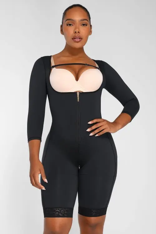 SHAPELLX Airslim Open Bust Butt-lifting Bodysuit - Elegant Black