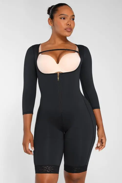 SHAPELLX Airslim Open Bust Butt-lifting Bodysuit - Elegant Black