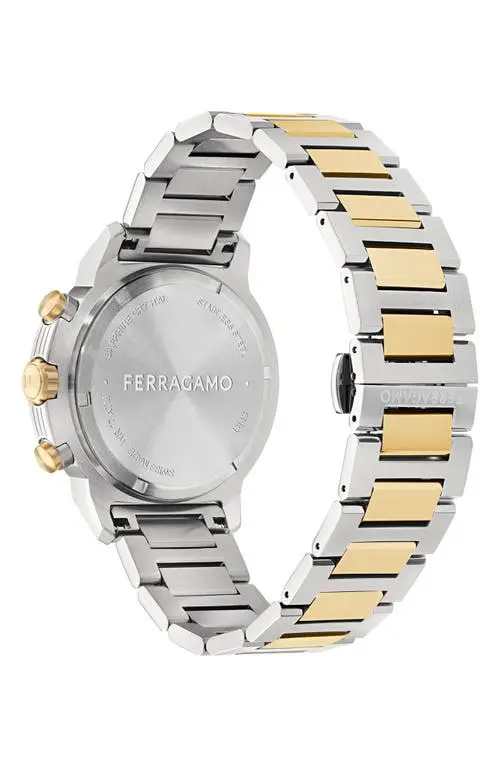 FERRAGAMO Sport Chronograph Bracelet Watch - Two Tone