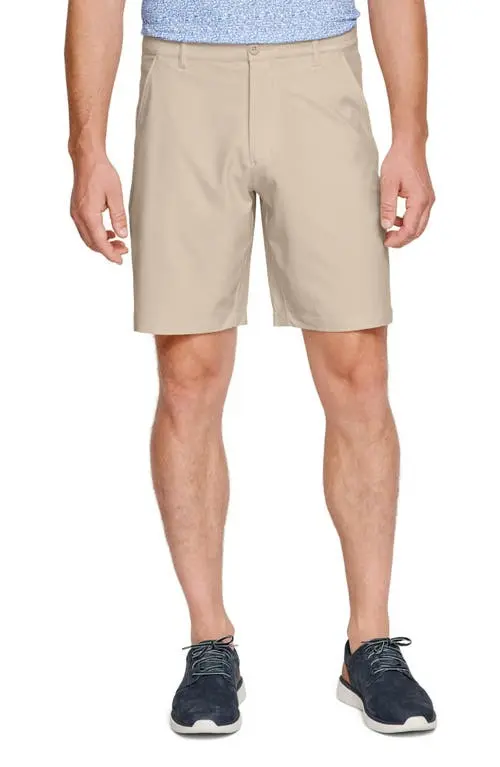 Johnston & Murphy Xc4 Performance Flat Front Shorts - Heather Stone