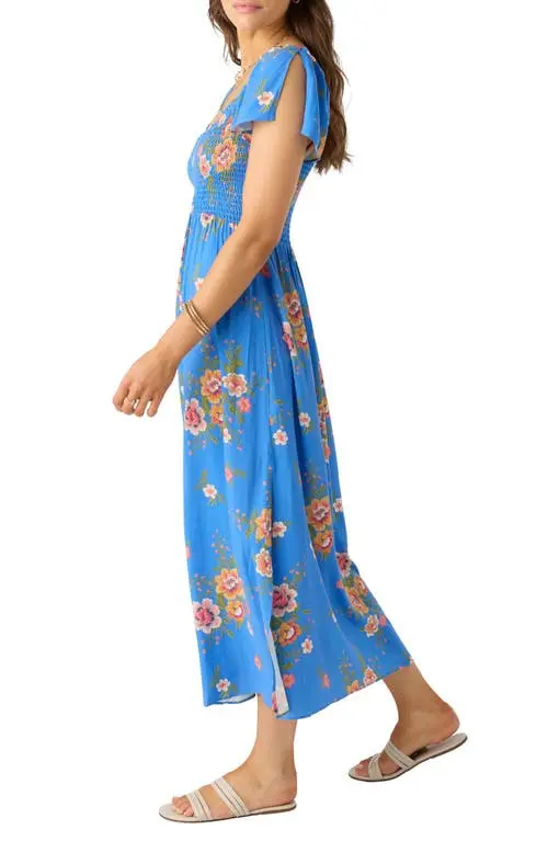 O'Neill Larissa Floral Smocked Midi Dress