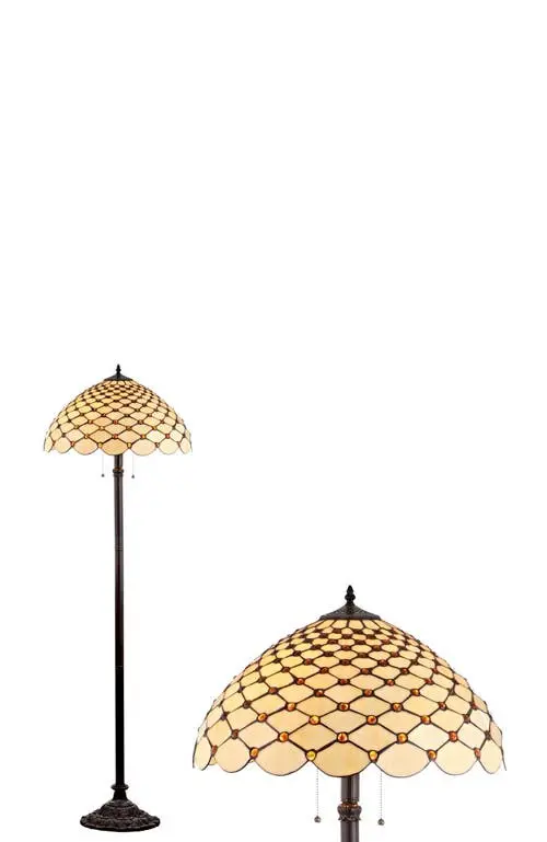 JONATHAN Y Lee Tiffany-style 62" Led Floor Lamp