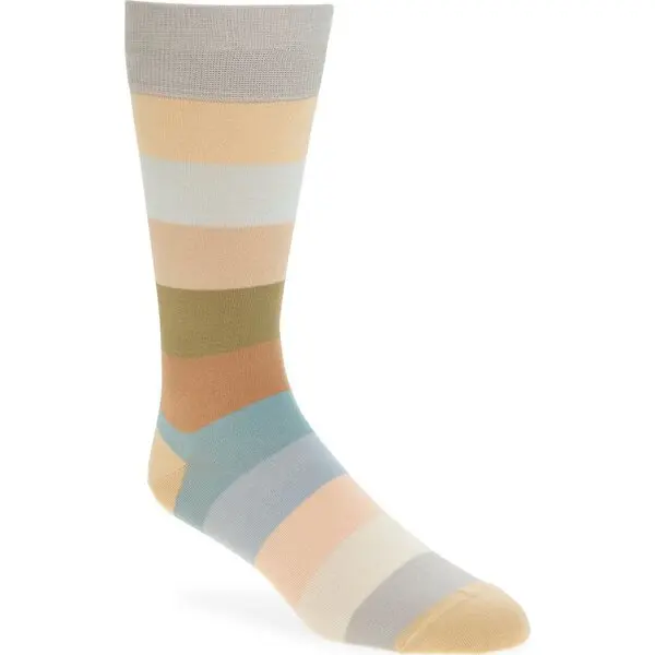 Paul Smith Jonathan Stripe Dress Socks - Grey