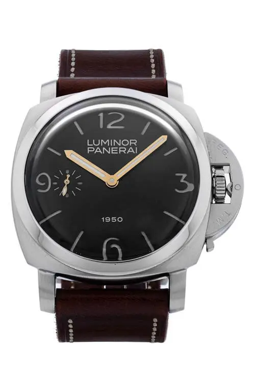 WATCHFINDER & CO. Panerai Luminor 1950 Strap Watch - Black
