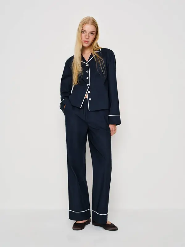 REFORMATION Coco Pajama Set - Blue