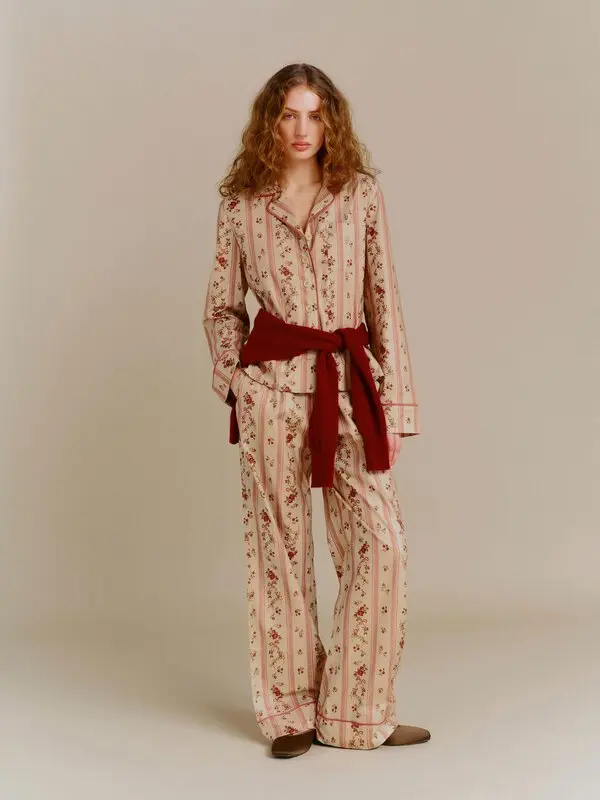 REFORMATION Coco Pajama Set - Pink