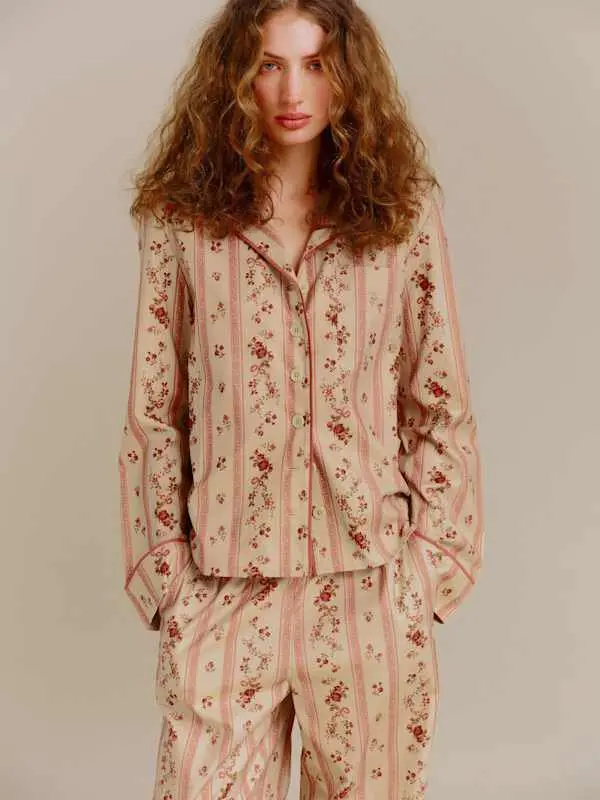 REFORMATION Coco Pajama Set - Pink