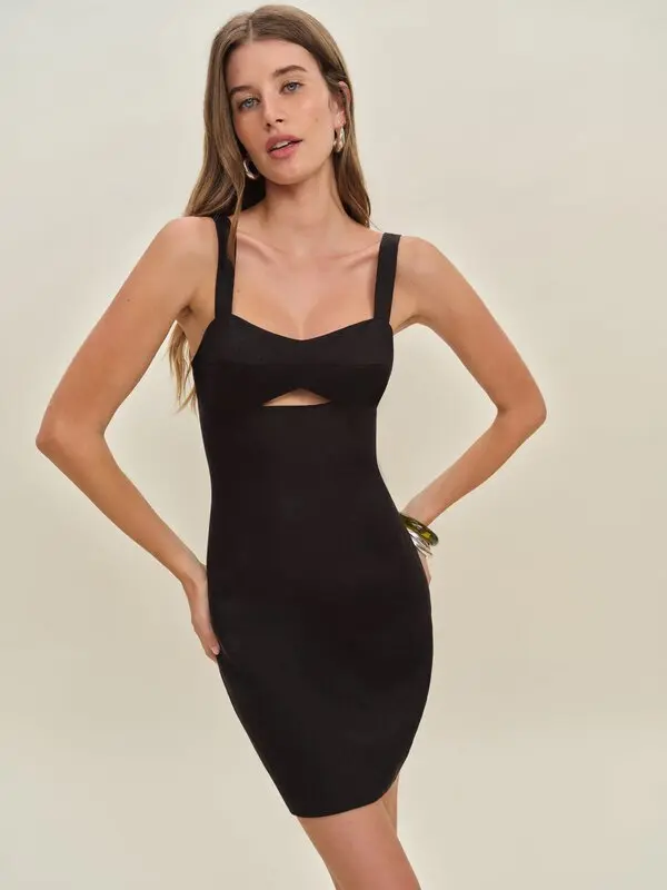 REFORMATION Belma Linen Mini Dress