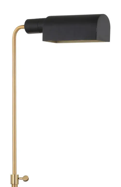 JONATHAN Y Iva 56.5" Adjustable Brass Library Led Floor Lamp - Brass Gold