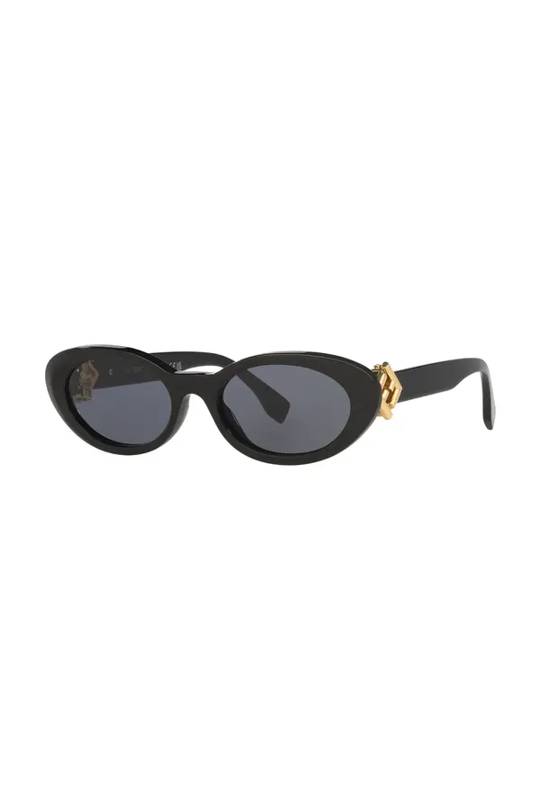 Fendi Sunglasses With Oval Frame - Black