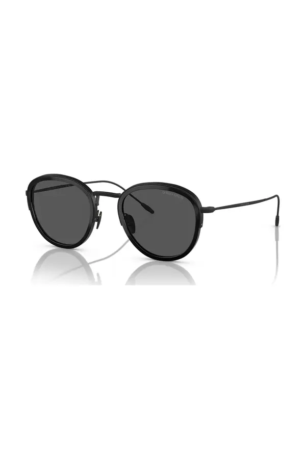 Giorgio Armani Round Frame Sunglasses - Black