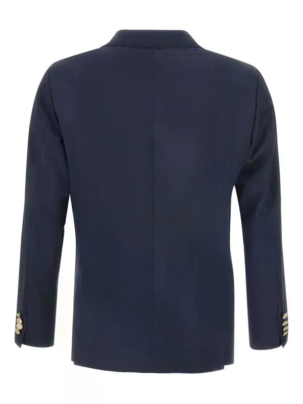 BARBA NAPOLI Wool Blazer - Blue