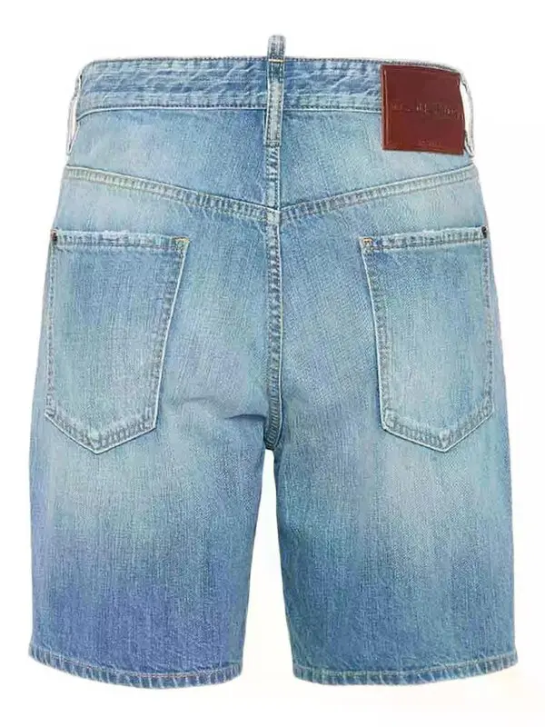 Dsquared2 Cotton Denim Shorts - Black