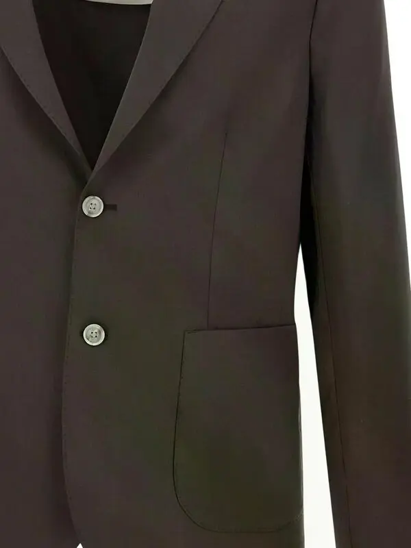 BARBA NAPOLI Wool Blazer - Brown