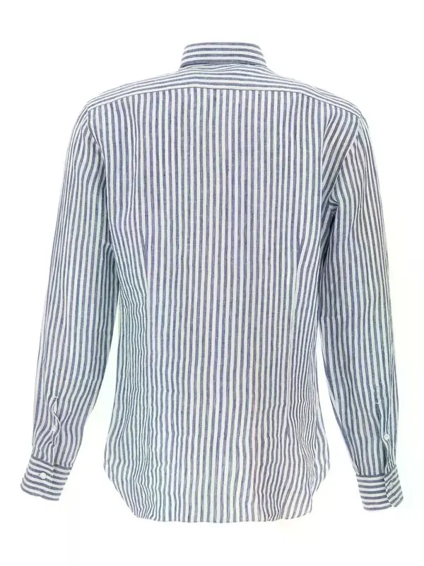 BARBA NAPOLI Striped Shirt - Blue