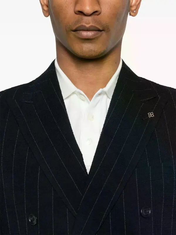 Tagliatore Pinstriped Suit - Blue