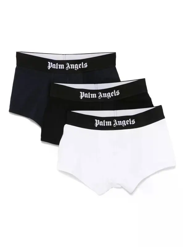 Palm Angels Logo-waistband Boxers - Black