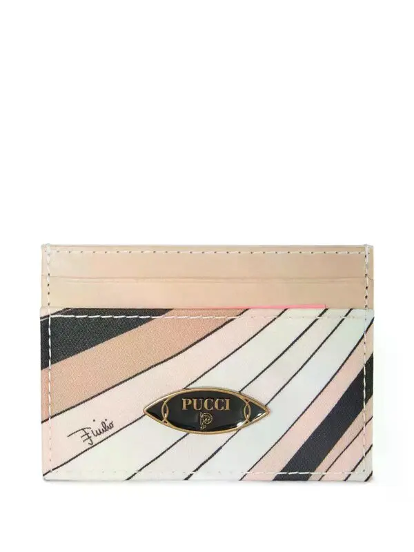 Emilio Pucci Iride-print Card Holder - Neutrals