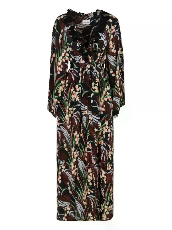 P.a.r.o.s.h Printed Crepe Dress