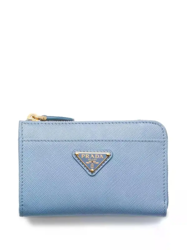 Prada Saffiano Key Pouch - Blue