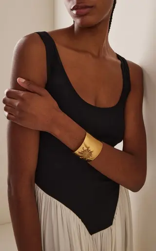 low cut gold dress Wild Horse ArtBuckle Large Vermeil Gold – Casa Libertas main image 0