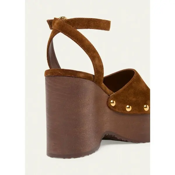 GIANVITO ROSSI Suede Ankle-strap Platform Sandals