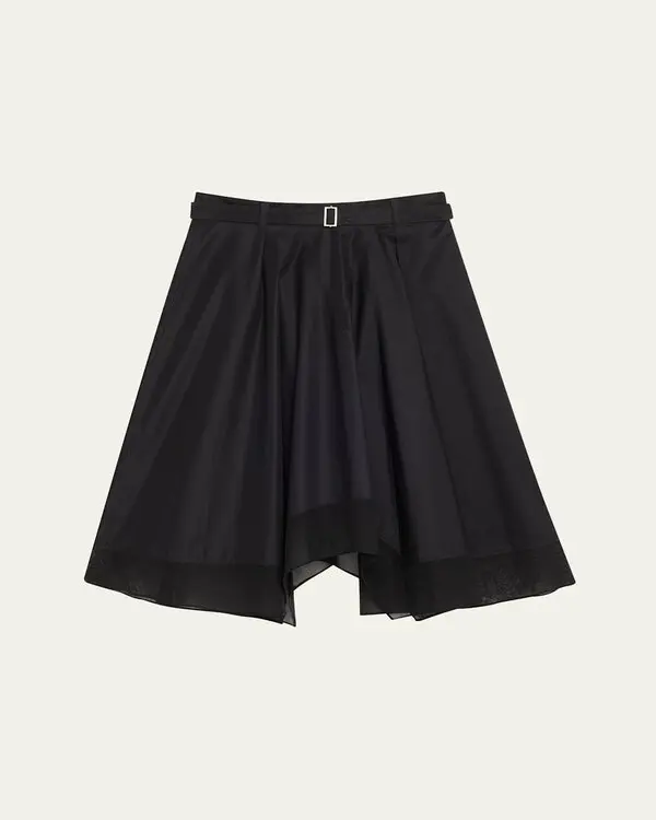 3.1 Phillip Lim Flounce Chiffon-hem Midi Skirt